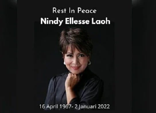 Penyanyi Nindy Ellesse Meninggal dalam Usia 54 Tahun - PUSTAKALEWI NEWS