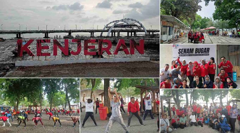 Senam Bugar ‘Iki Bulak Rek’ Digelar di Taman Hiburan Pantai Kenjeran - PUSTAKALEWI NEWS